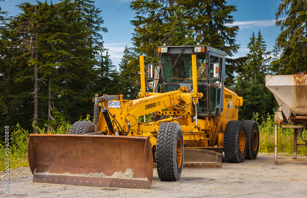 Road grader - heavy earth moving dirt. Grader Road Construction Grader ...