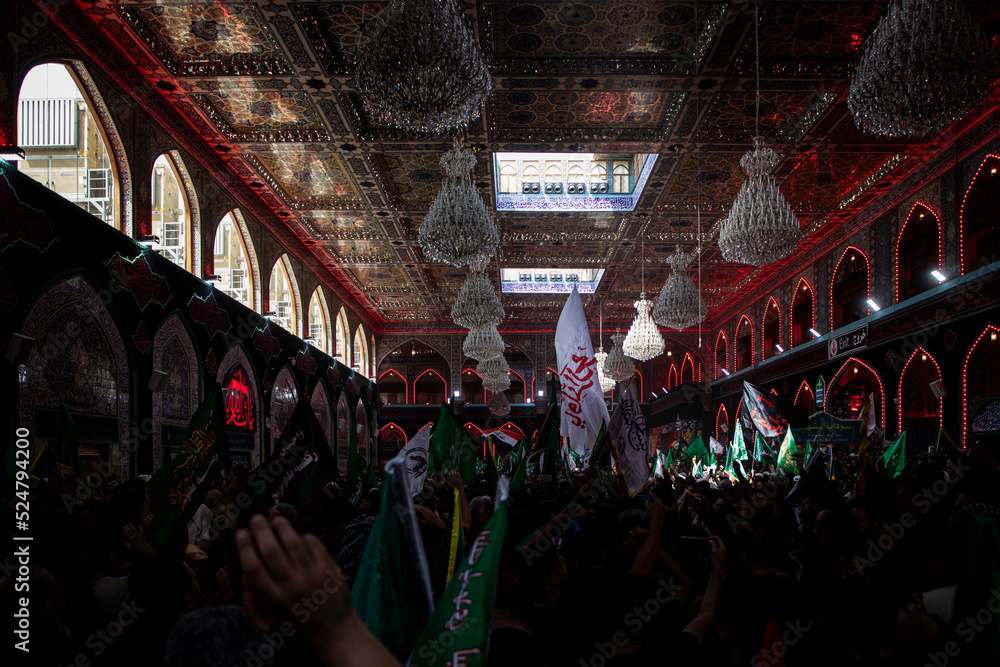 The sacred month of Muharram Ashura in Karbala, Iraq, the shrine of ...