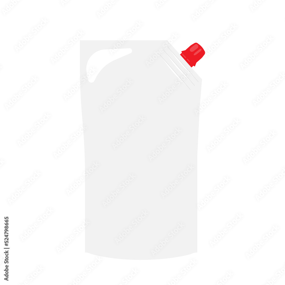 Blank Plastic Doypack Stand Up Pouch With Spout Flexible Packaging
