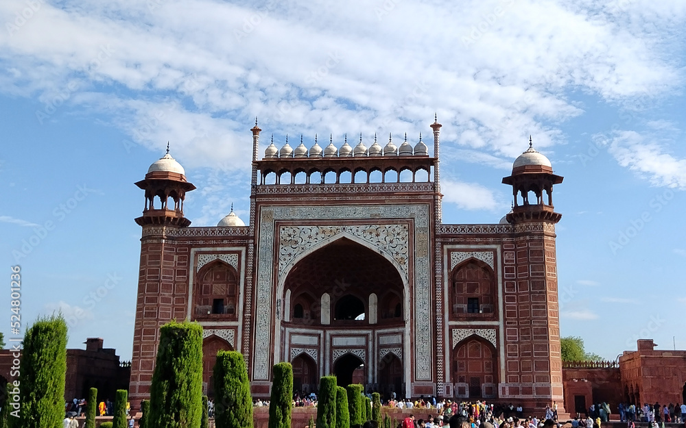 Taj Mahal Main Entrance Gate in Agra Stock Photo | Adobe Stock
