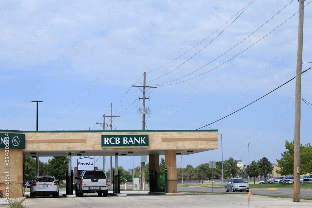 RCB Bank with sky and cars Stock Photo | Adobe Stock