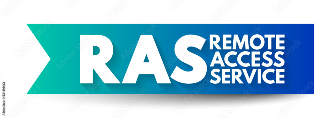 RAS - Remote Access Service is any combination of hardware and software ...