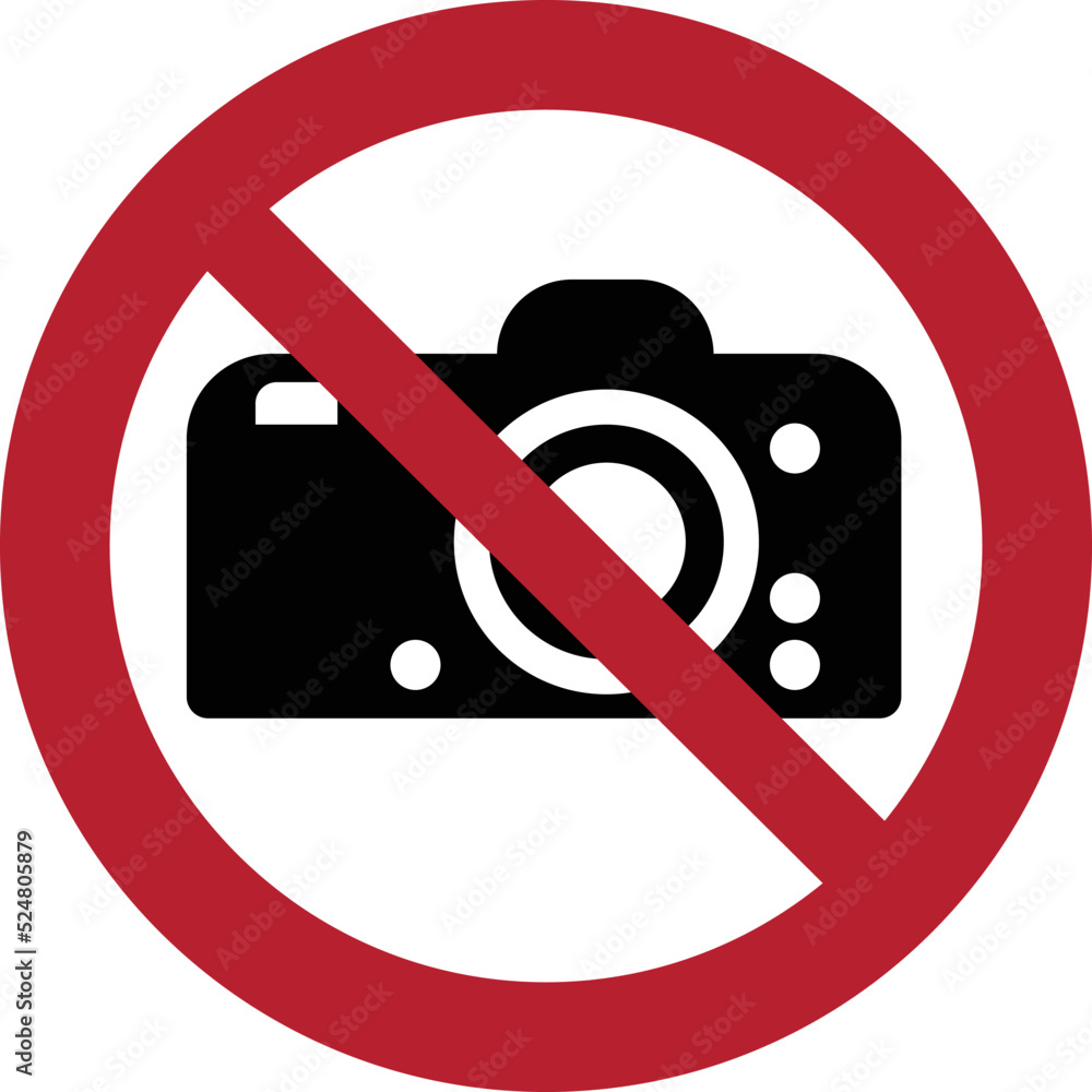 ISO 7010 P029 – No photography sign as vector - fotography forbidden ...