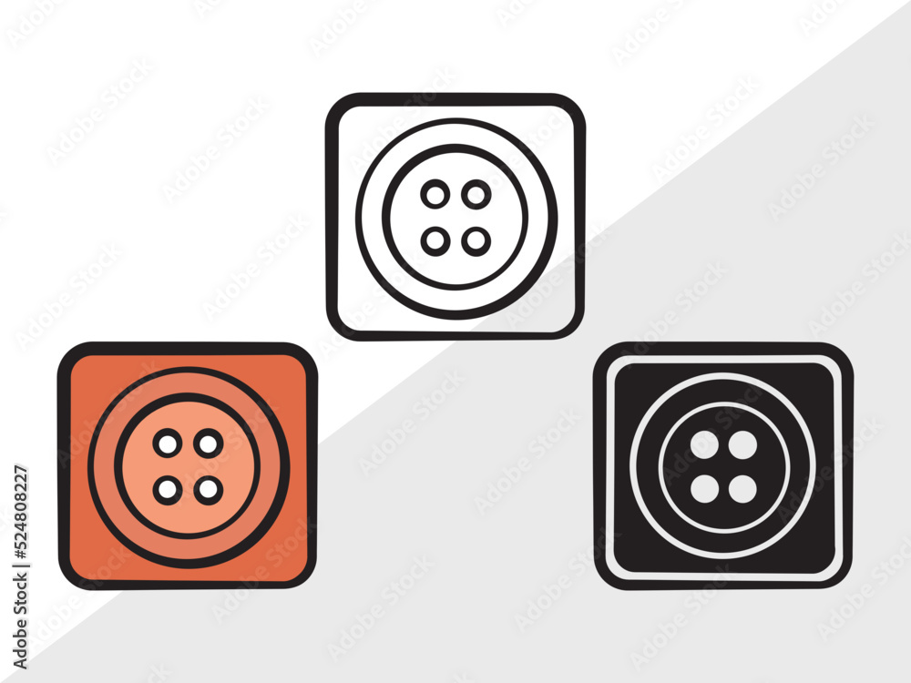 Sewing Button Clipart SVG, Button Svg, Craft Button Svg, Tailor Svg ...