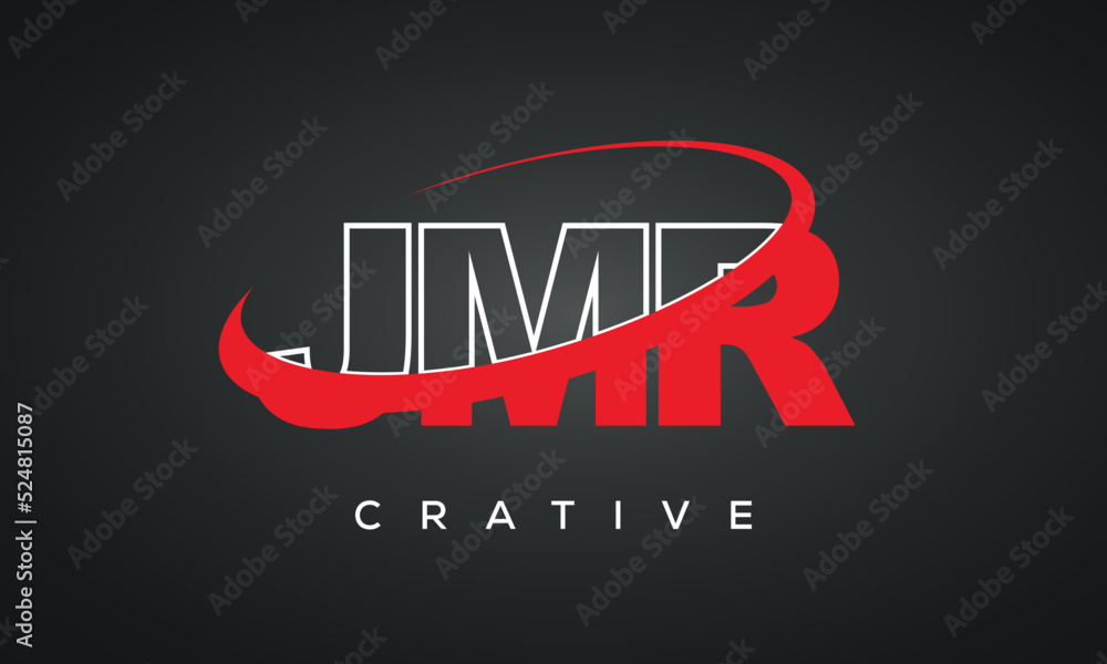 Vetor de JMR letters typography monogram logo , creative modern logo ...