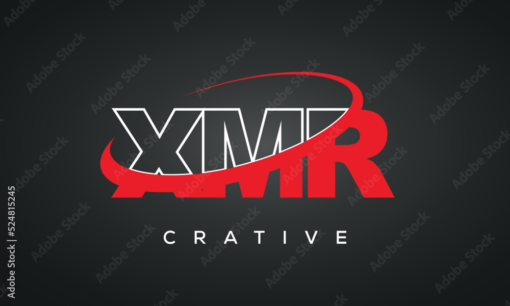 XMR letters typography monogram logo , creative modern logo icon with ...