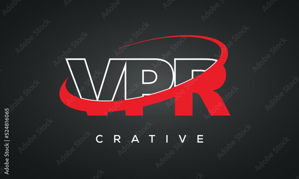 VPR letters typography monogram logo , creative modern logo icon with ...