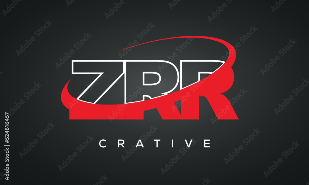 ZRR letters typography monogram logo , creative modern logo icon with ...
