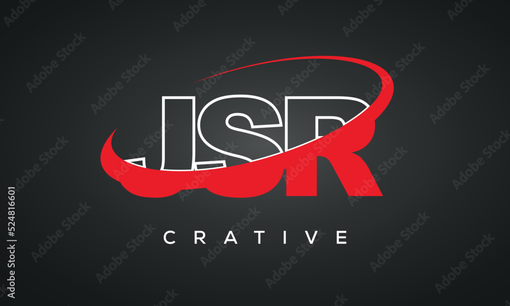 JSR letters typography monogram logo , creative modern logo icon with ...