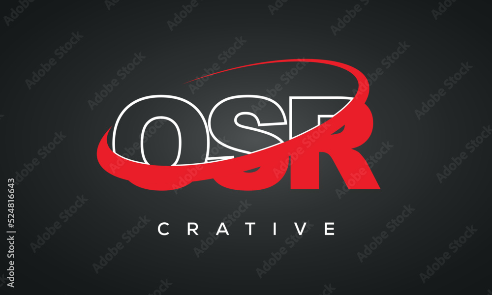 OSR letters typography monogram logo , creative modern logo icon with ...