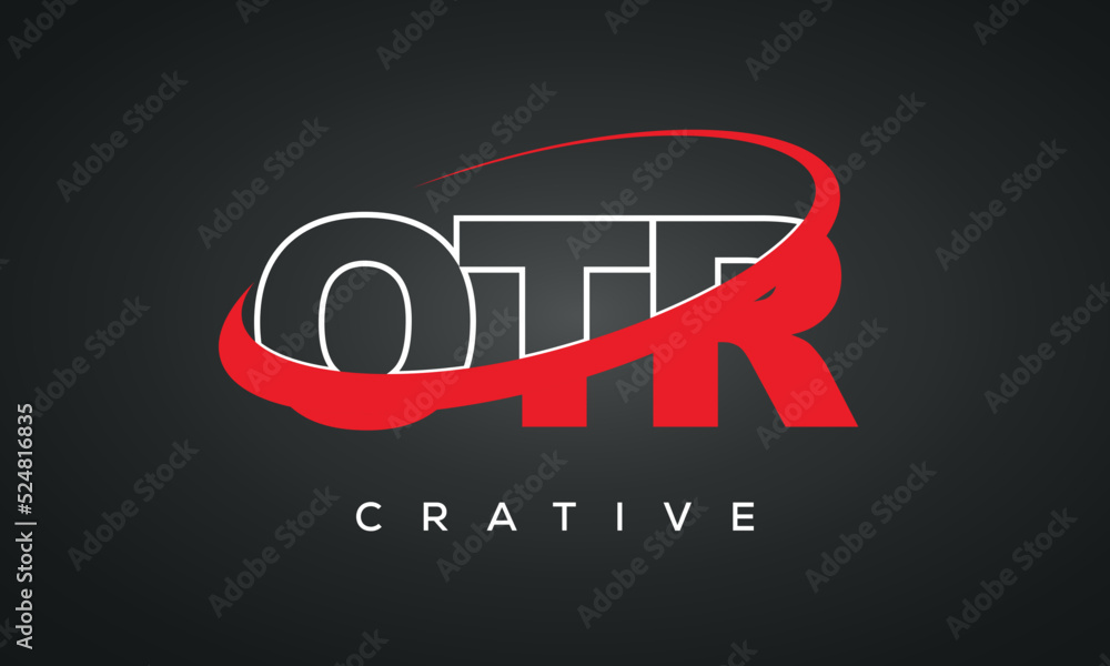 OTR letters typography monogram logo , creative modern logo icon with ...