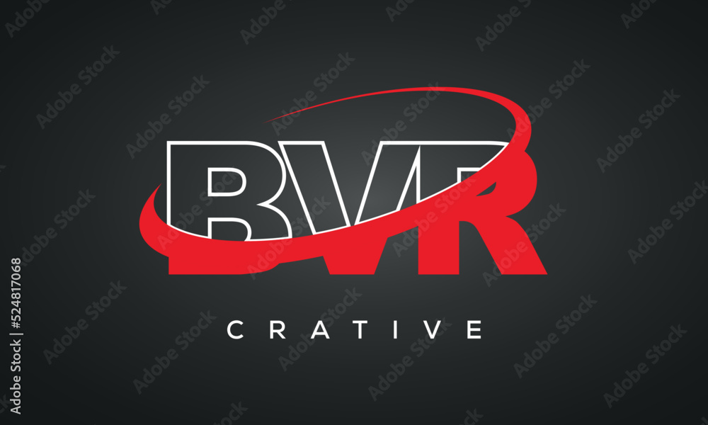 BVR letters typography monogram logo , creative modern logo icon with ...
