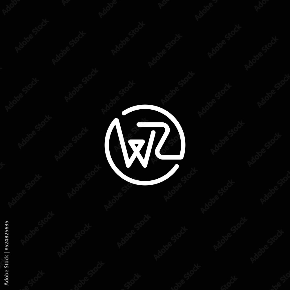 WZ WZ Logo Design, Creative Minimal Letter WZ WZ Monogram Stock Vector ...