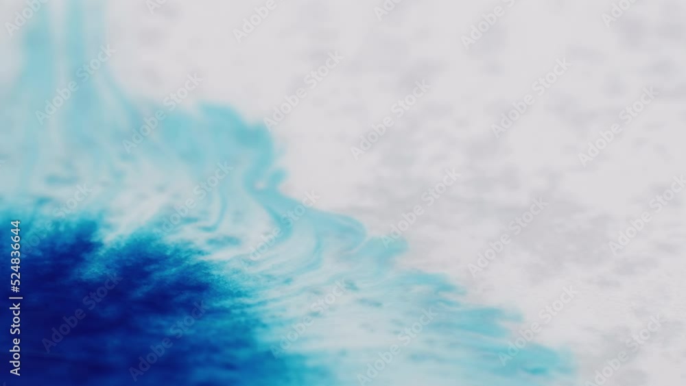 Paint paper stain. Ink splatter. Logo reveal effect. Blur blue color ...