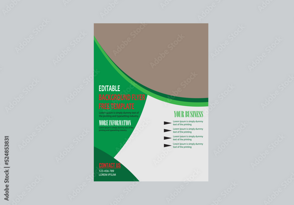 business presentation template, a4 size design Stock Vector | Adobe Stock