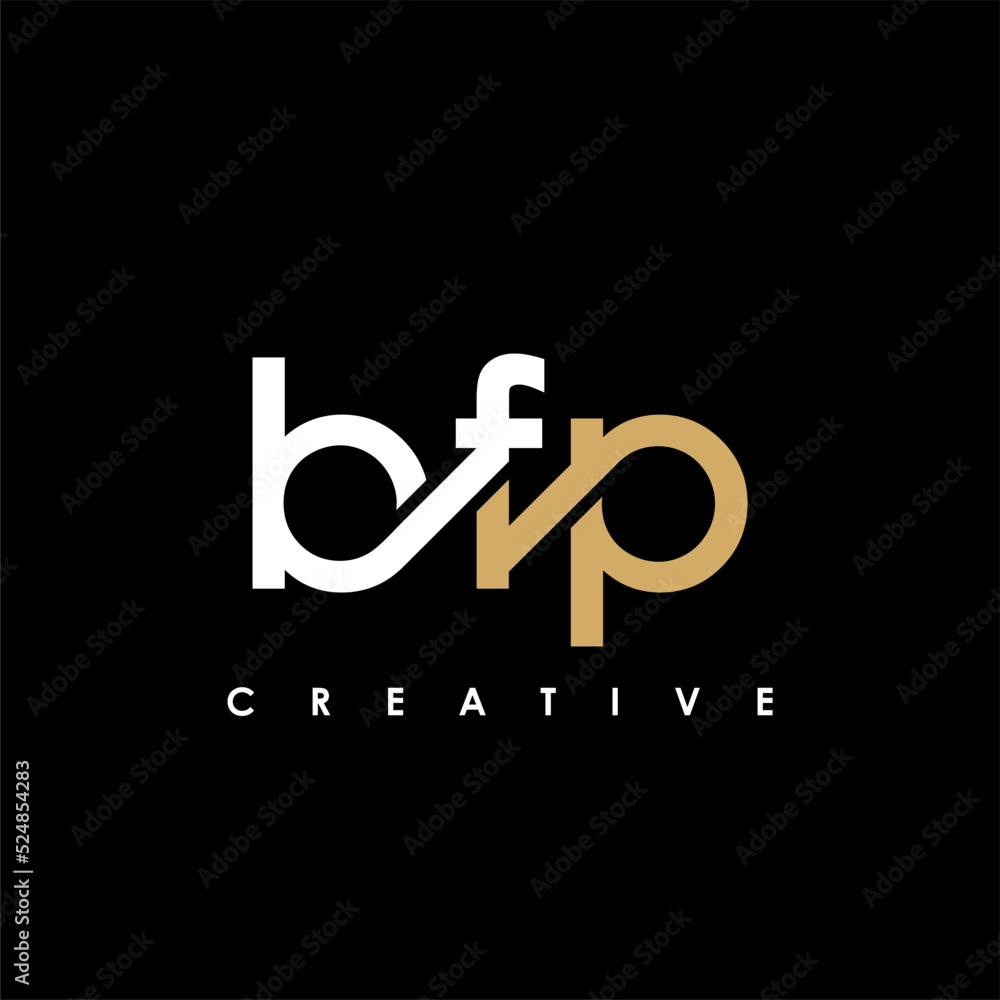 BFP Letter Initial Logo Design Template Vector Illustration Stock ...