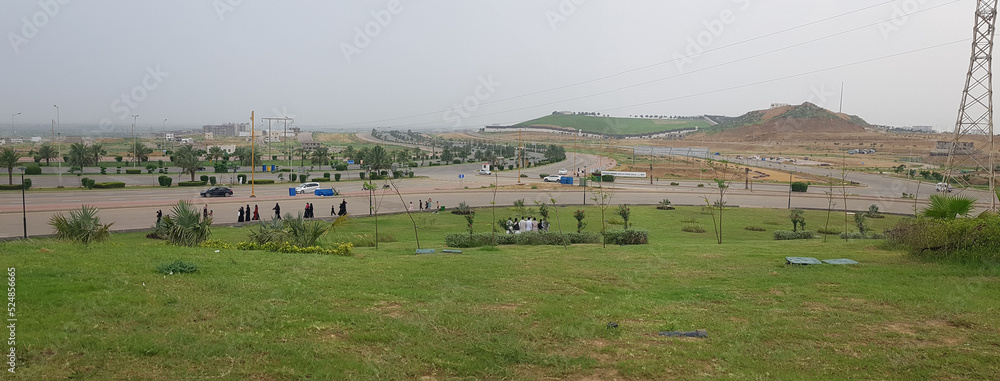 Landscape of Bahria Town Karachi Pakistan, picture taken from beside ...