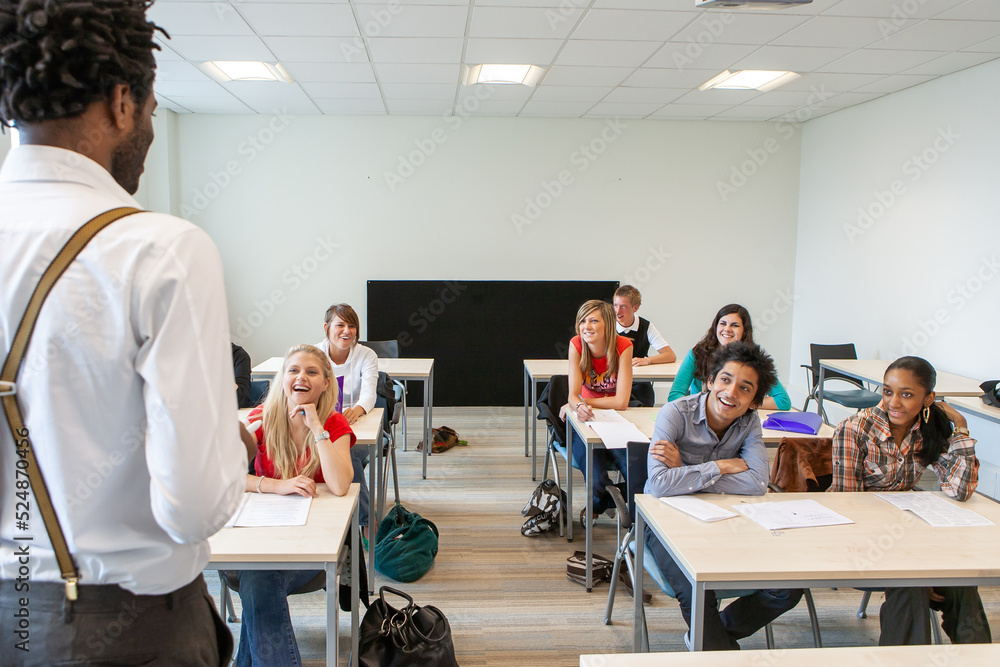 Teenage Students, inspiring a generation. A candid scene over the ...
