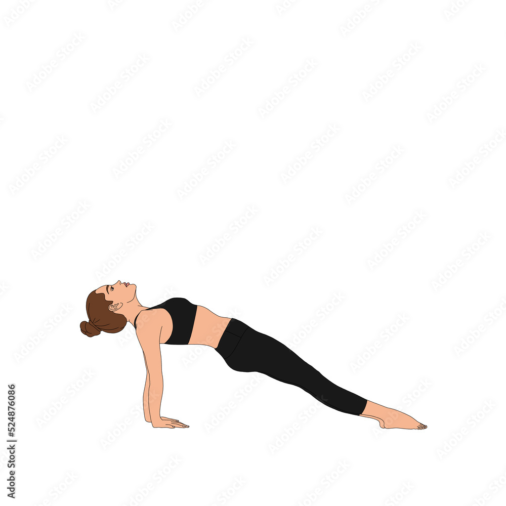 PNG Eagle Pose / Garudasana. Stretching flexible fashion woman ...