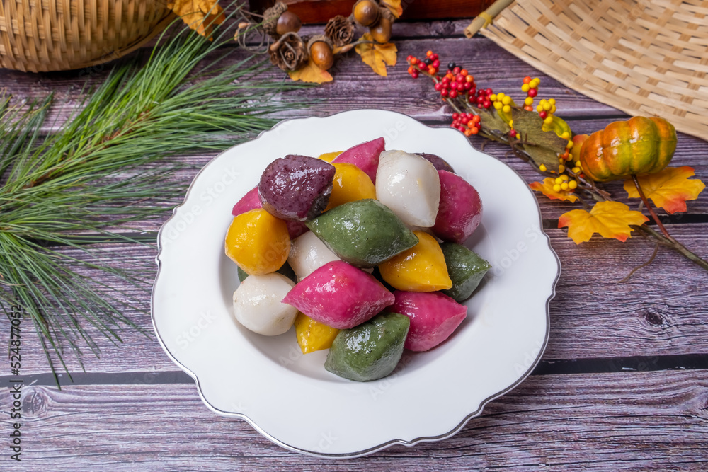 Half moon Rice Cake - Songpyeon Stock Photo | Adobe Stock
