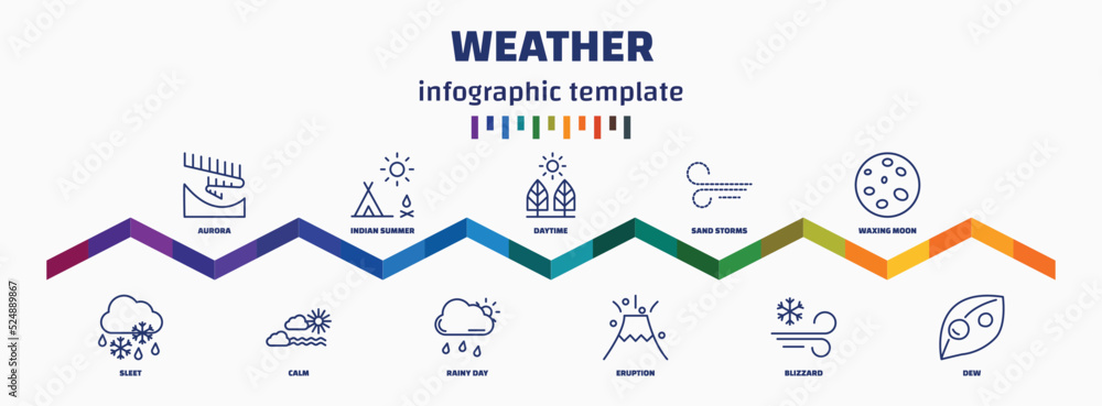 infographic template with icons and 11 options or steps. infographic ...