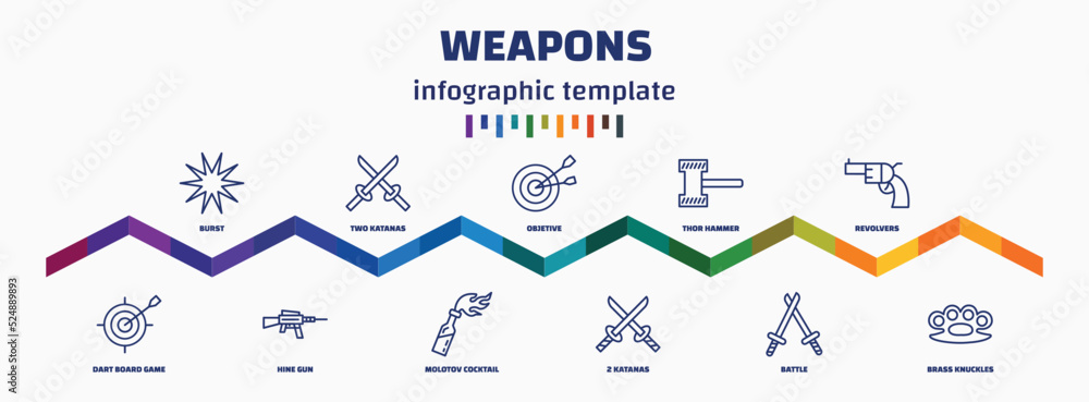 infographic template with icons and 11 options or steps. infographic ...