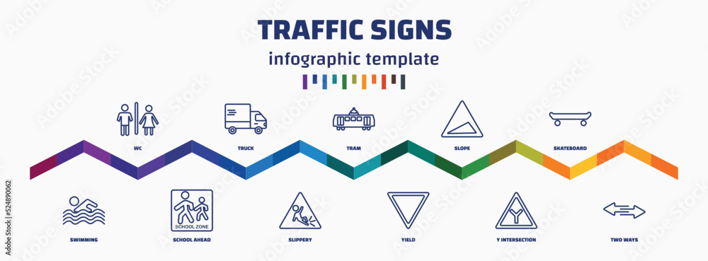 infographic template with icons and 11 options or steps. infographic ...