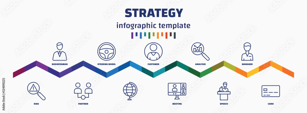 infographic template with icons and 11 options or steps. infographic ...