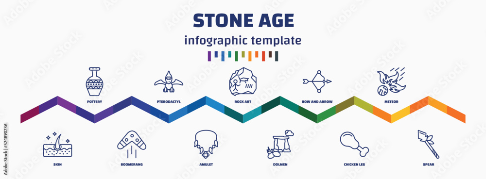 Vetor de infographic template with icons and 11 options or steps ...