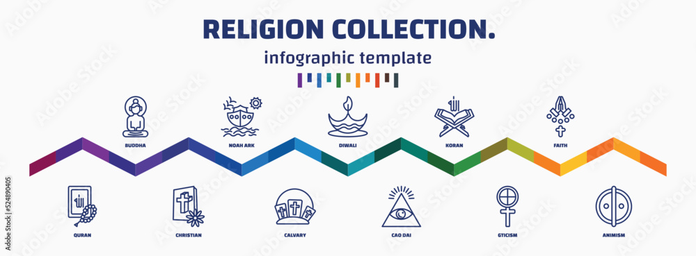 infographic template with icons and 11 options or steps. infographic ...