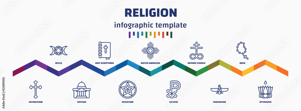 infographic template with icons and 11 options or steps. infographic ...