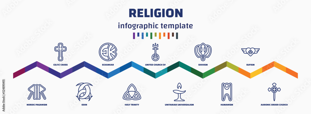 infographic template with icons and 11 options or steps. infographic ...