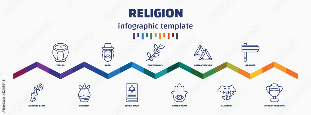 infographic template with icons and 11 options or steps. infographic ...
