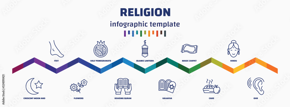 infographic template with icons and 11 options or steps. infographic ...