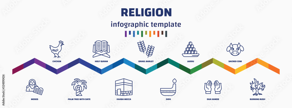 infographic template with icons and 11 options or steps. infographic ...