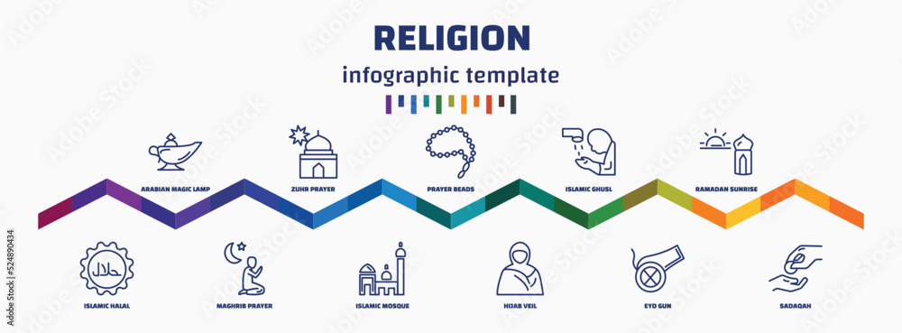 infographic template with icons and 11 options or steps. infographic ...
