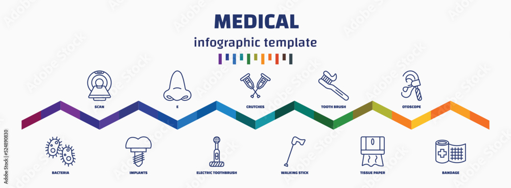 infographic template with icons and 11 options or steps. infographic ...