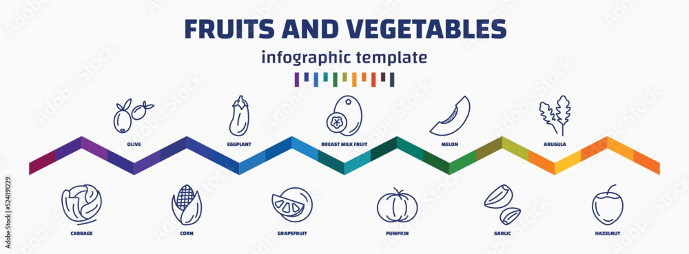 infographic template with icons and 11 options or steps. infographic ...