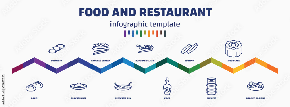 infographic template with icons and 11 options or steps. infographic ...