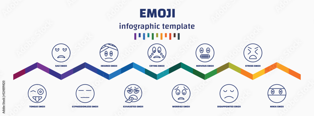 infographic template with icons and 11 options or steps. infographic ...