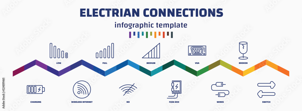 infographic template with icons and 11 options or steps. infographic ...