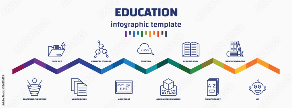 infographic template with icons and 11 options or steps. infographic ...
