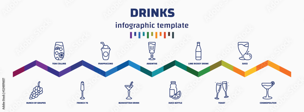 infographic template with icons and 11 options or steps. infographic ...