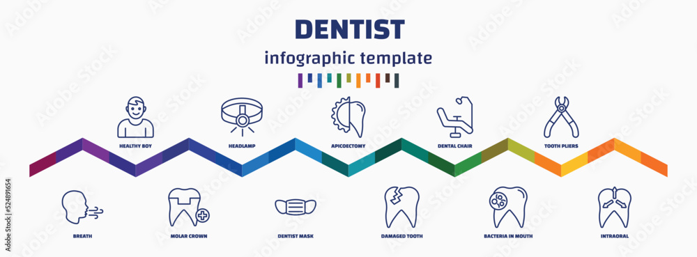 infographic template with icons and 11 options or steps. infographic ...