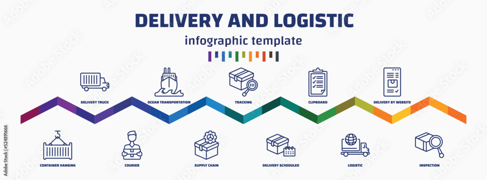 infographic template with icons and 11 options or steps. infographic ...