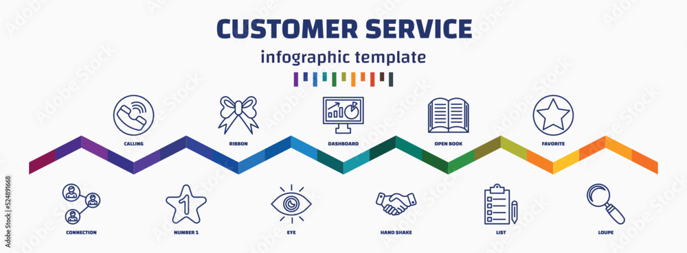 infographic template with icons and 11 options or steps. infographic ...
