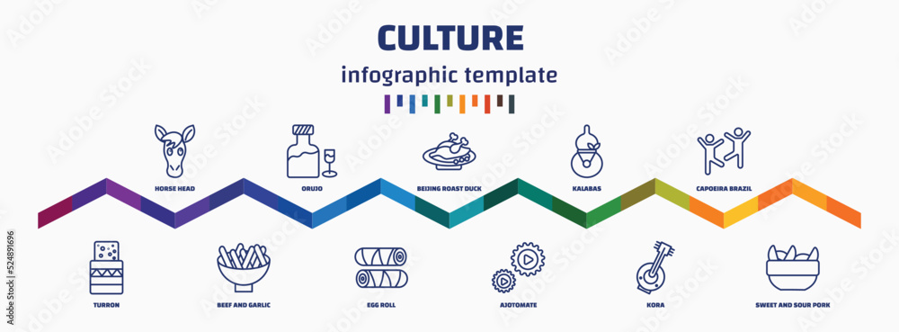 infographic template with icons and 11 options or steps. infographic ...