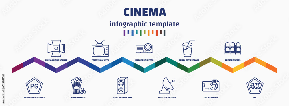 infographic template with icons and 11 options or steps. infographic ...