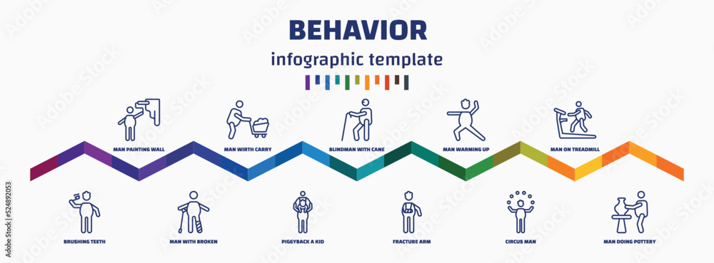 infographic template with icons and 11 options or steps. infographic ...