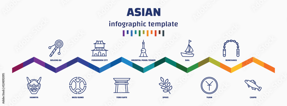 infographic template with icons and 11 options or steps. infographic ...